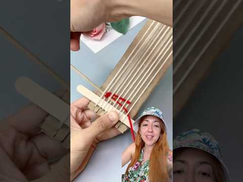 Con carton y palitos ¿queres mas ideas con telar? #diy #telarcasero #ideascontelar #ideasconlana
