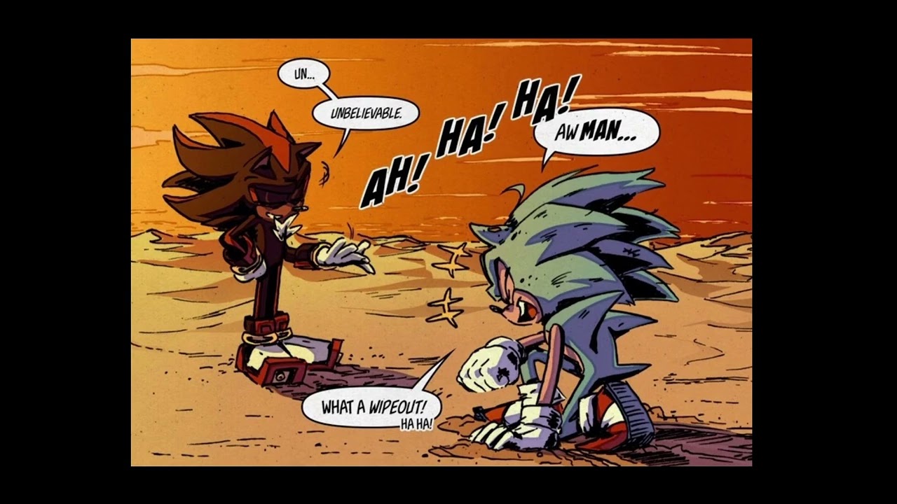 Sonic and Shadow laugh Comic dub