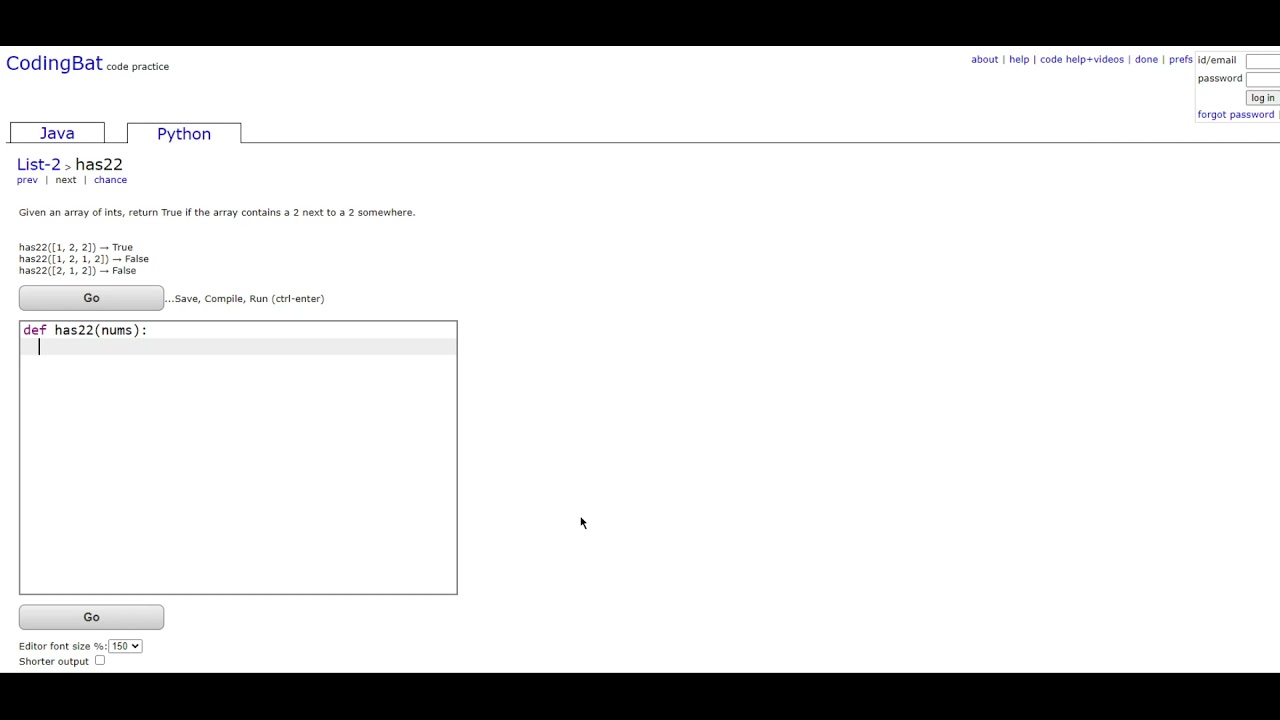 List-2 (has22) Python Tutorial || Codingbat.com