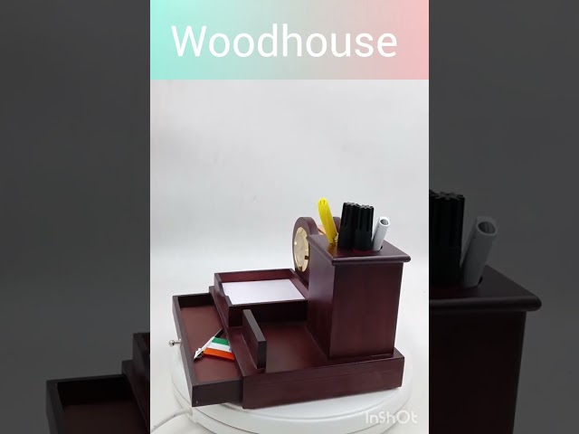 MDF Pen Stand - JP-07 Pen Stand With Coaster Plates Manufacturer from ...