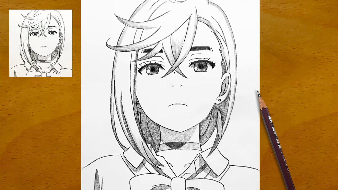 How to Draw Ayase Momo Step by Step || Beautiful Anime Girl Drawing || Dandadan Sketch Showcase