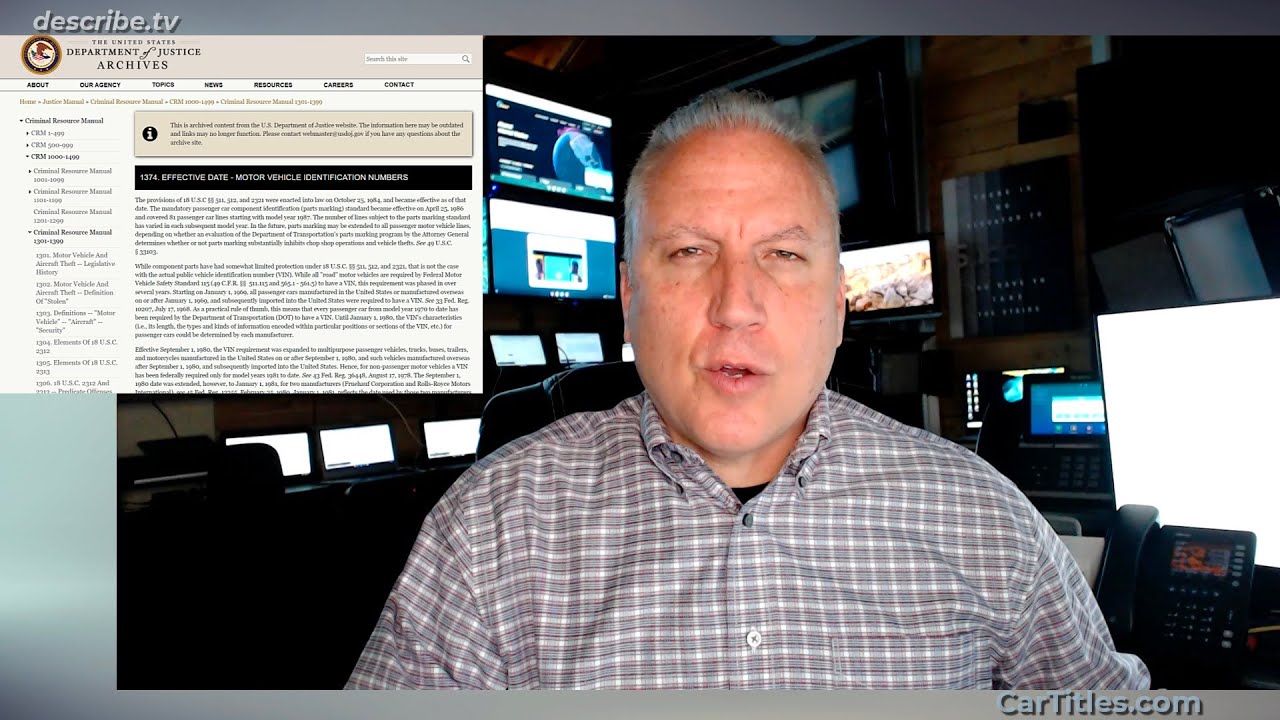 DON'T Change Your Missing VIN For A Title