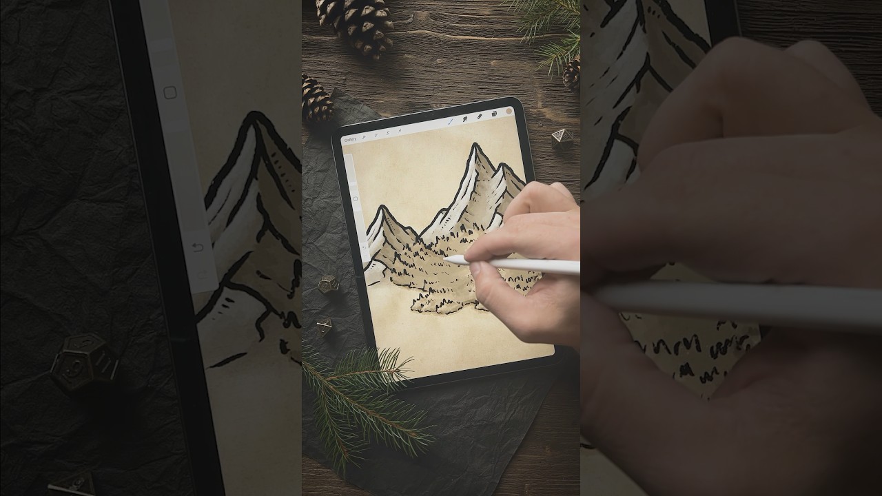 New Forest Drawing Tutorial! - Teaser - How to Draw Trees on Your #fantasymap