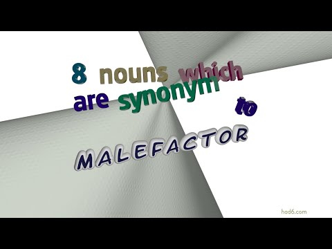 malefactor - 9 nouns synonym of malefactor (sentence examples)