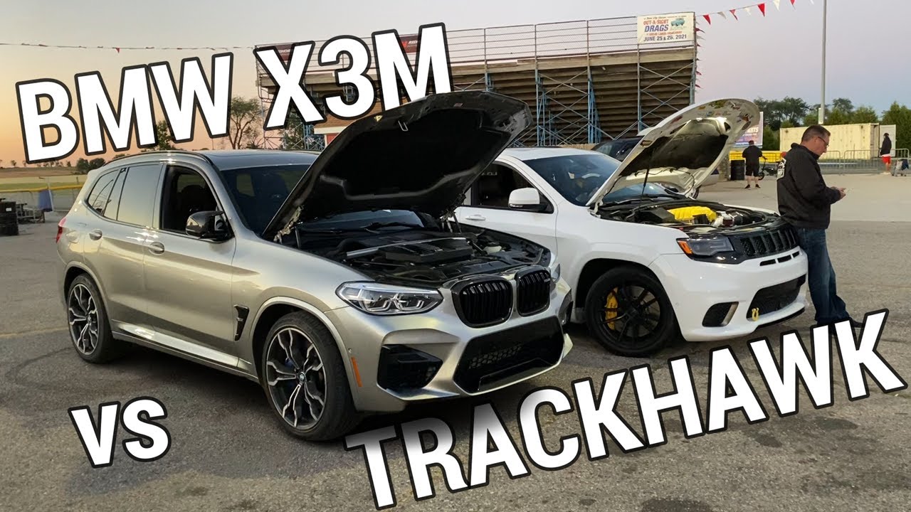 Tuned Jeep Trackhawk Races BMW X3 M Competition on E30, Both SUVs Run ...