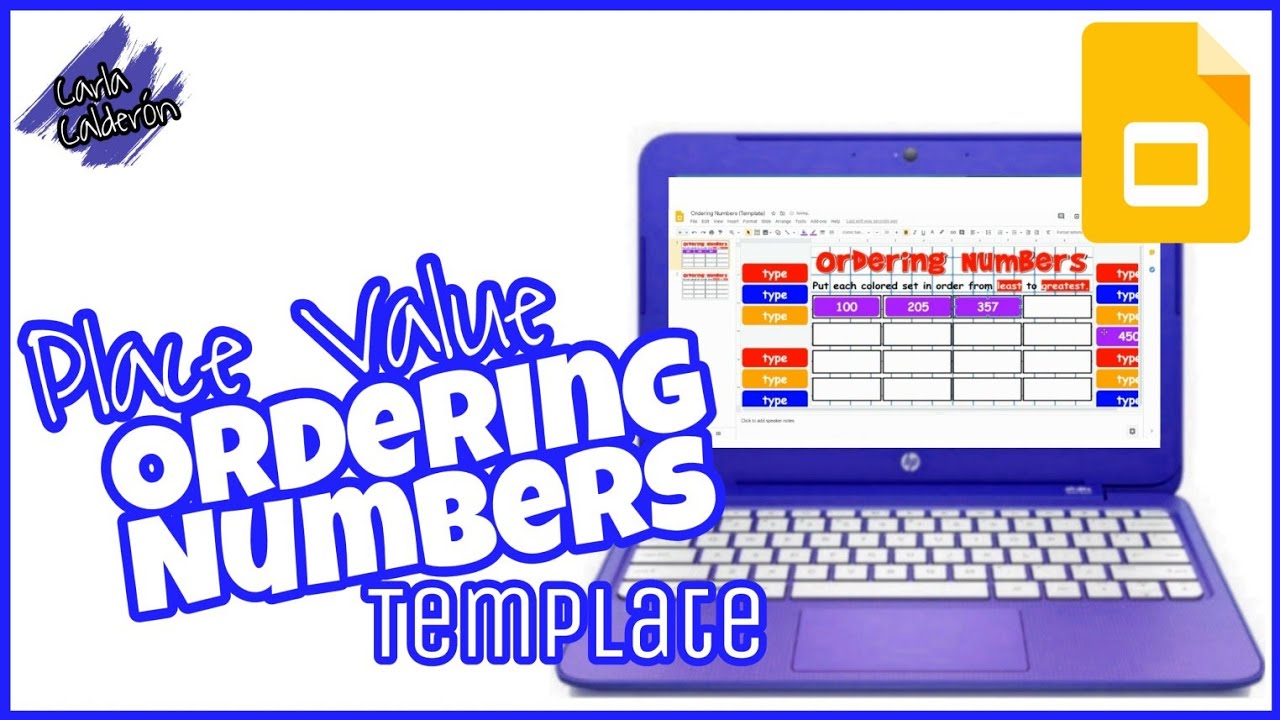 Place Value: Ordering Numbers (Template)