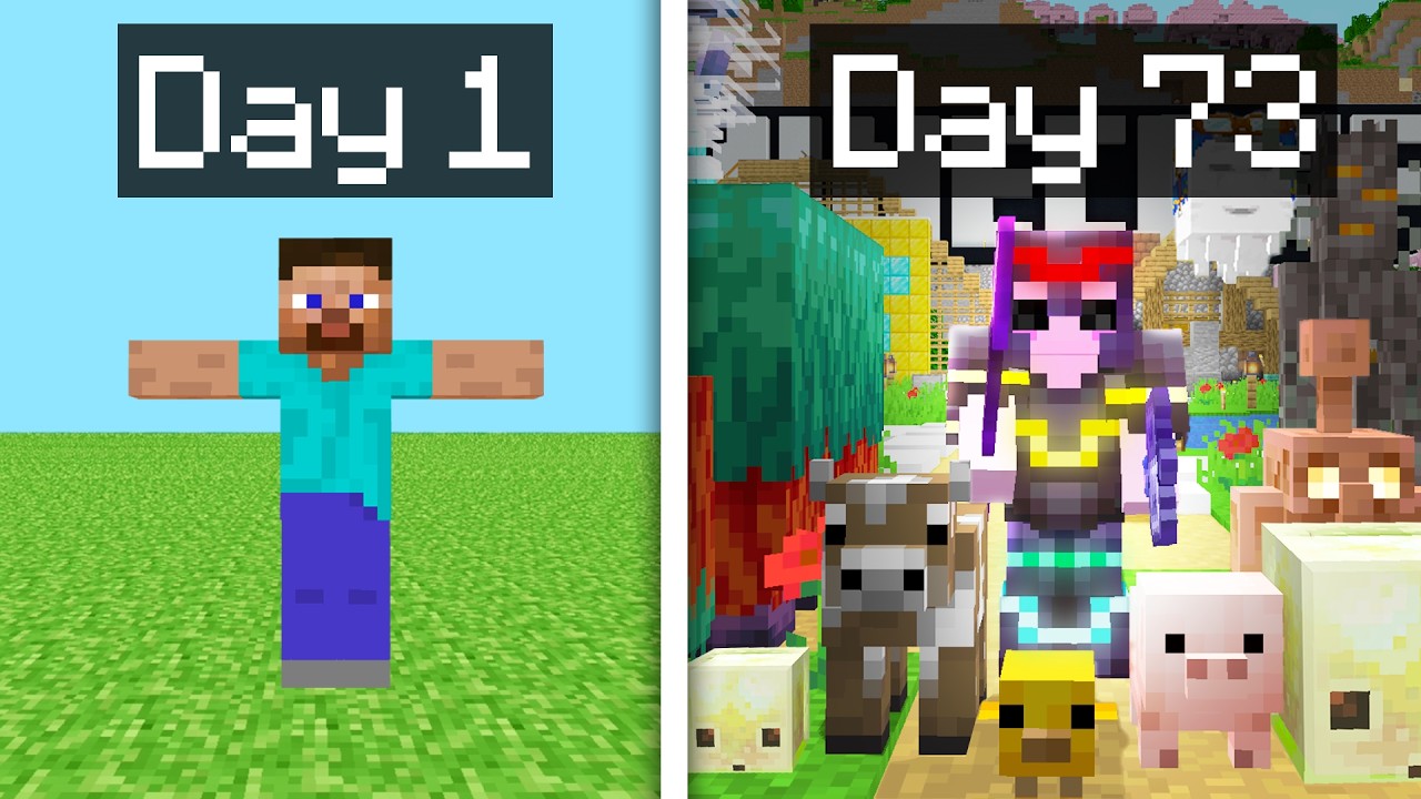 I Played Through Every Minecraft Version In The Same World