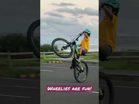 Mountain bike wheelie
