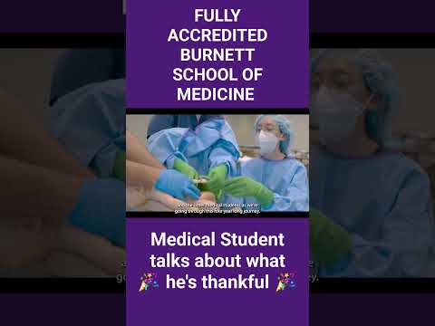 LCME Full Accreditation Burnett School of Medicine's medical student talks thankfulness #medschool