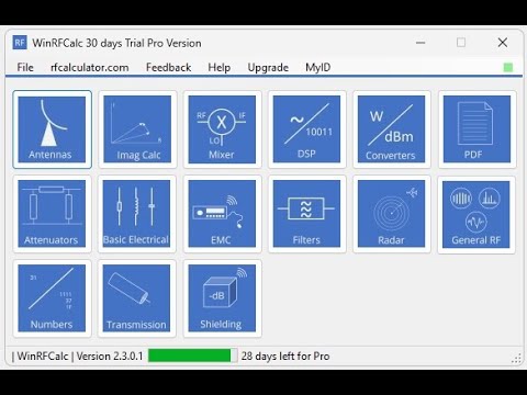 RF calculator VSWR improvement. 007/19-Mar-2023