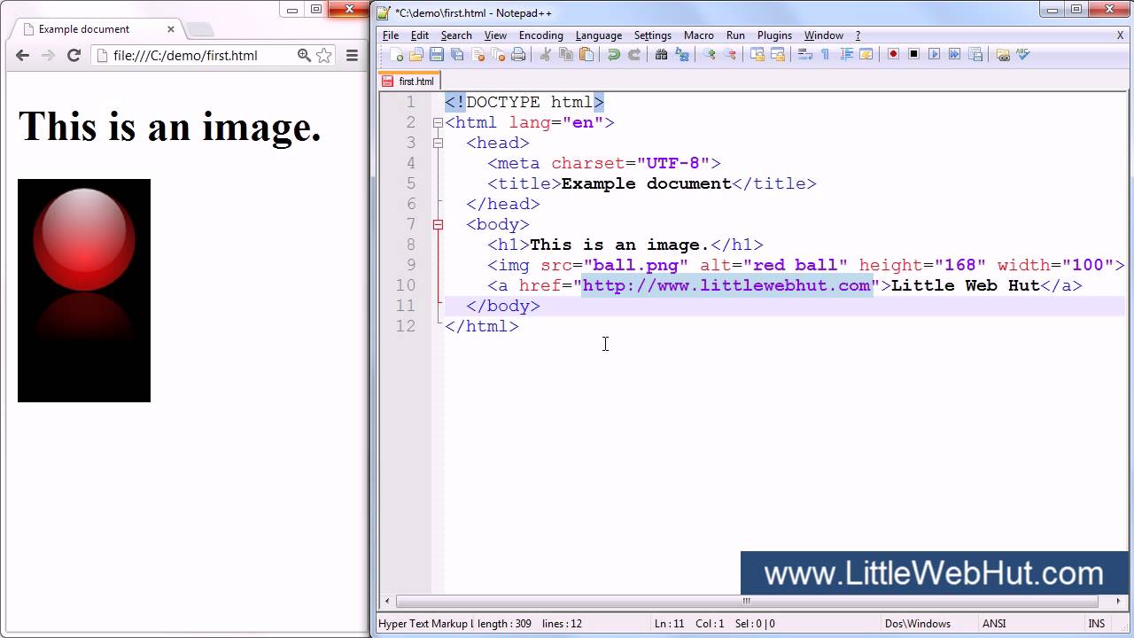 HTML5 Tutorial For Beginners - part 3 of 6 - Images and Hyperlinks