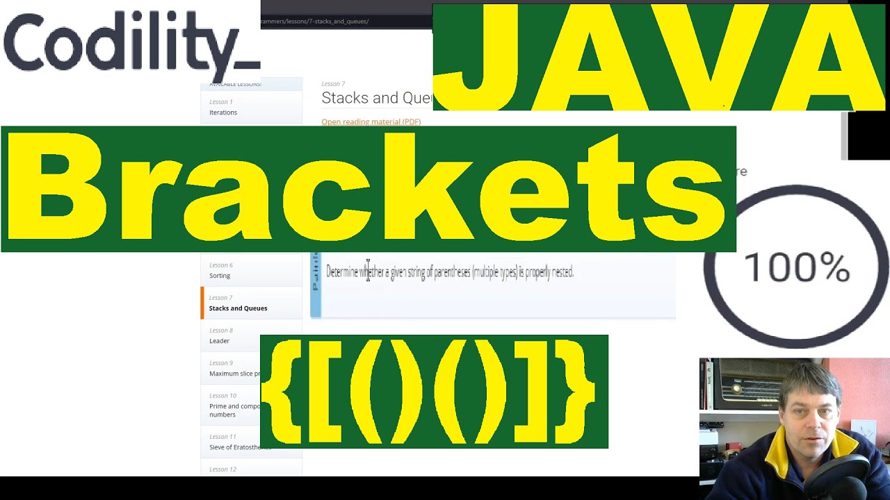 Codility Brackets solution