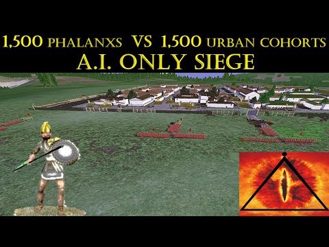 Phalanxs Vs Urban Cohorts: Rome Total War Siege (A.I. Only)