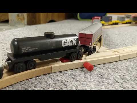 Real Trains and Wooden Trains Around the Chicagoland Area.