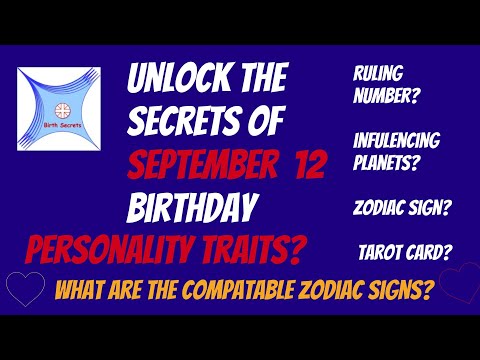 September 12 birthday personality & compatibility #zodiac #astrology #numerology #tarotcard #planets