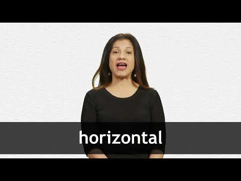 Traducción en inglés de “HORIZONTAL” | Collins Diccionario español-inglés