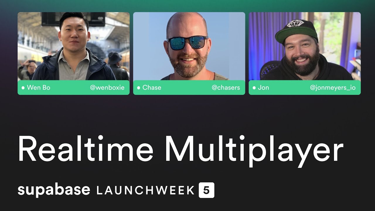 Supabase Launch Week 5: Day 4 - Realtime: Multiplayer Edition