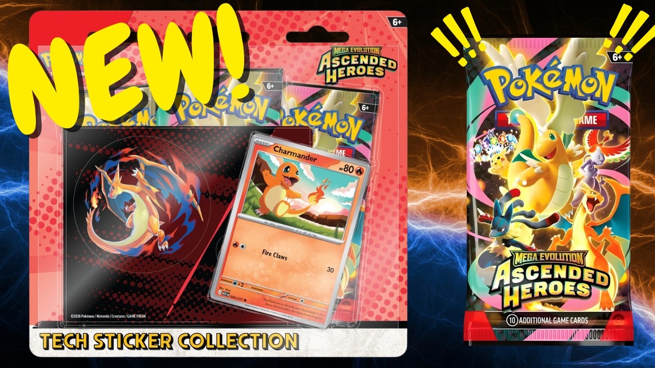 INSANE PULL!! Ascended Heroes Tech Sticker Collection Opening!