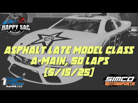 Happy Sac Raceway (Tuscaloosa) - 5/15/25 - 1RC Racing - Asphalt Late Model Class - A-Main