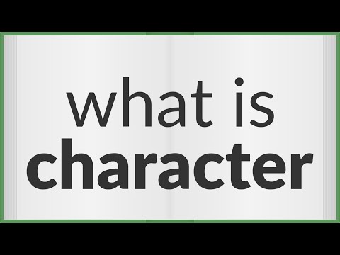 Character | meaning of Character