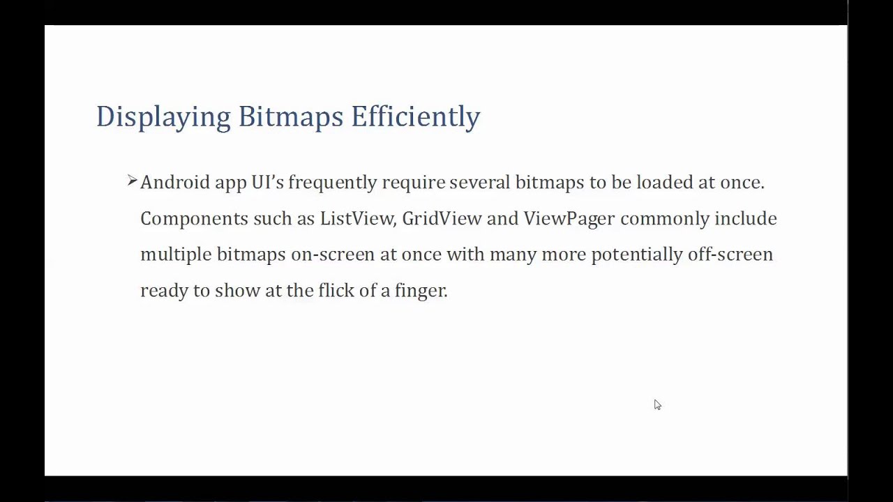 How to Display Bitmaps Efficiently in Java