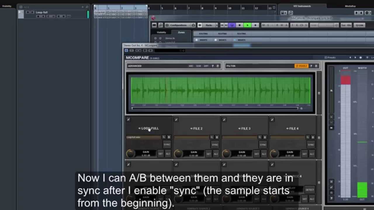 MCompare sync feature