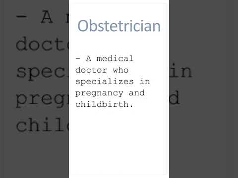 Obstetrician | Mini Mommyhood Manual DICTIONARY | Pronunciation and Meaning