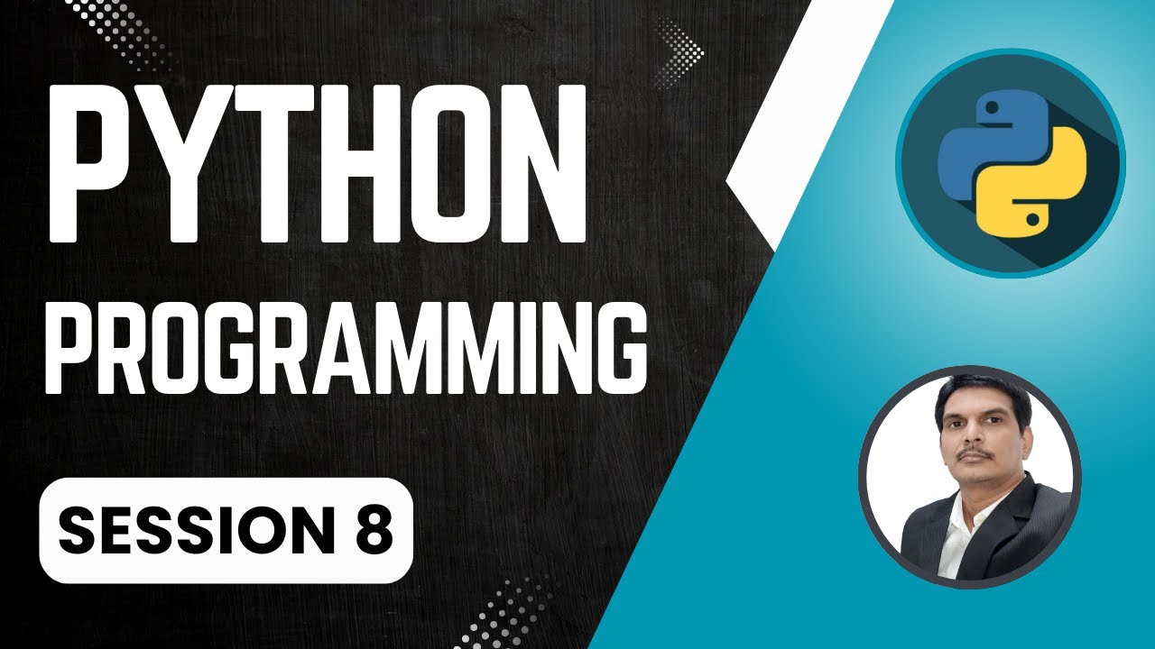 Session 8- Python Programming for Selenium