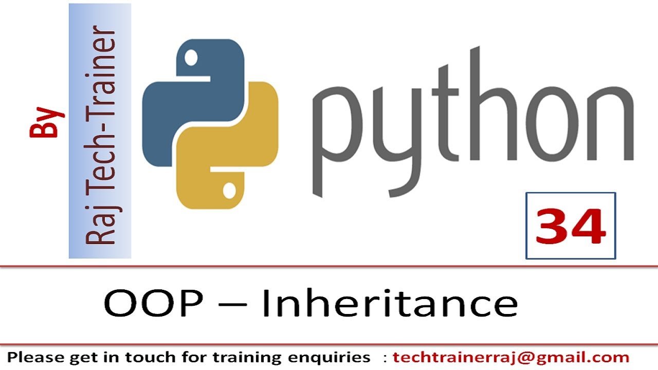 Python Tutorial - Part 34 - Inheritance | Python for Beginners | Learn Python