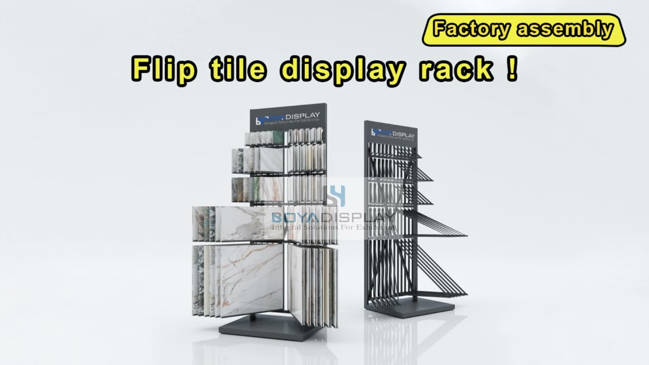 Independent flip sample display rack - boyadisplays.com
