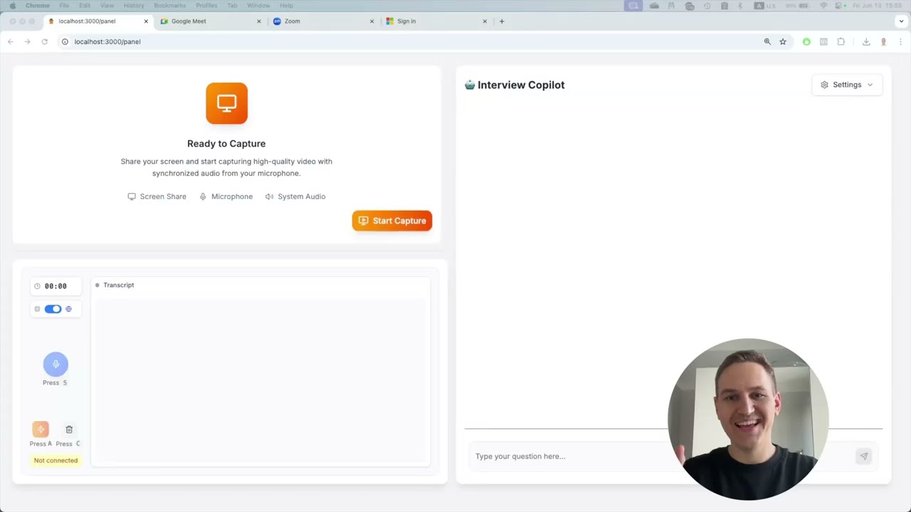 AI Interview Copilot — Real-Time Answers & 2-Min Setup (Lifetime Access)