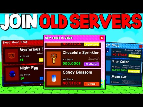 How To JOIN OLD SERVERS in GROW A GARDEN! (Join & Get Old Servers) ROBLOX