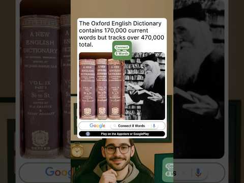 The Oxford English Dictionary contains 170,000 current words but tracks over 470,000 total.