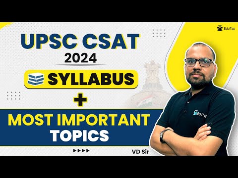 UPSC CSAT 2024 Syllabus Topic Wise PDF | Math Reasoning English Detailed Syllabus UPSC Prelims 2024