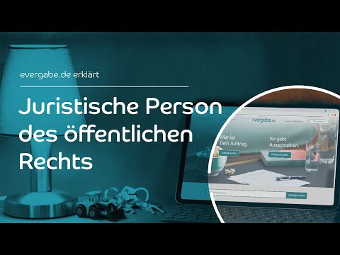 Juristische Person des öffentlichen Rechts | evergabe.de erklärt