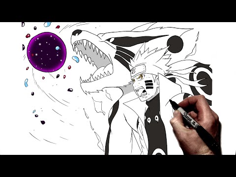 How To Draw Naruto Tailed Beast Bomb | Step By Step | Naruto