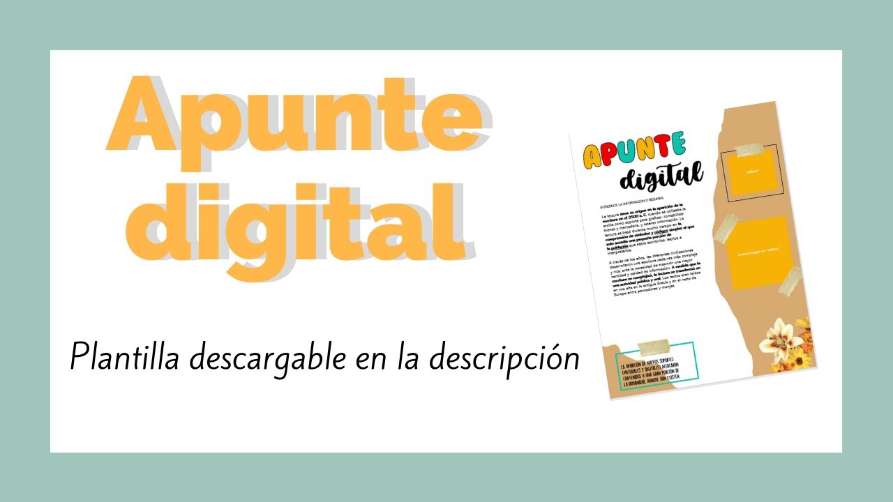 PLANTILLA DE APUNTE EN WORD | APUNTES DIGITALES