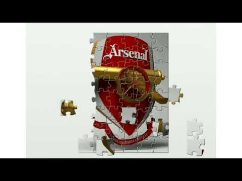 Puzzle. Arsenal football club logo.