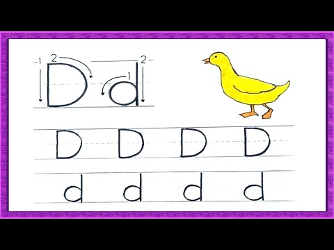 Tracing | Tracing Letter D | Practice Writing Letter D | Tracing Letters For Kids