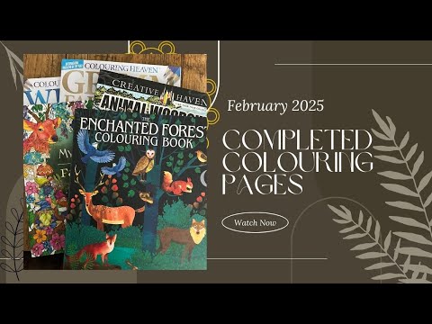 Completed Colouring Pages - February 2025