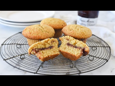 Jam Muffins | Small Batch | 4 Muffins