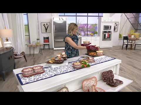 Temp-tations OW/FL 4-Piece Soup & Sandwich Set on QVC