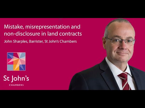 Mistake, misrepresentation and non-disclosure in land contracts