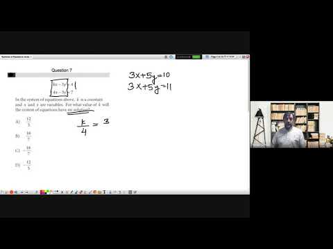 System of equations with no solutions: What is the value of k to have no solution?
