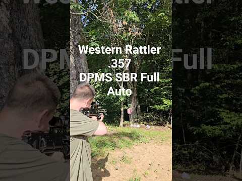 Western Rattler .357/DPMS SBR: Full Auto #Shooting Fun AR500 Steel and Water Jugs #airgun #felon