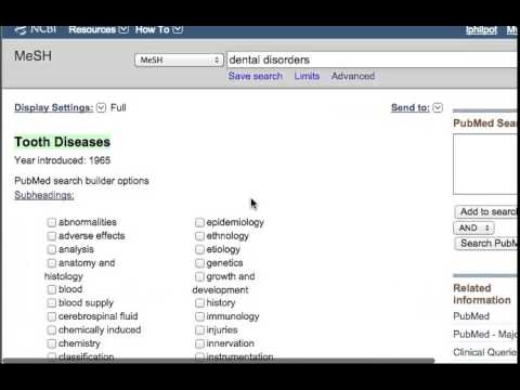 Using MeSH terms in PubMed