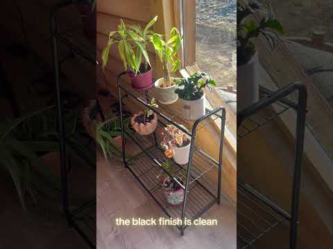Turn any tiny corner into a stunning plant paradise! 🪴 This 3-tier metal plant stand is perfect for