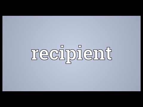 Recipient Meaning