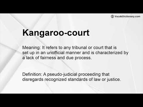 Kangaroo-court Meaning