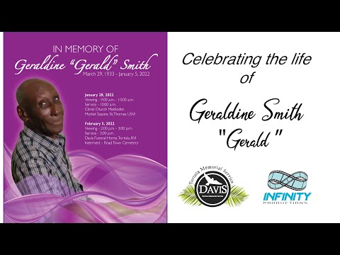 Celebrating the life of Geraldine "Gerald" Smith